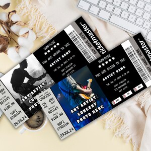 Editable Concert Ticket Template, DIY Event Ticket, Custom Concert ...