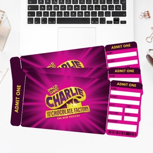 Printable Charlie and the Chocolate Factory Broadway Surprise Ticket ...
