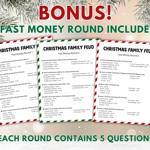 Christmas Friendly Feud Game, Printable Christmas Game, Christmas Party ...