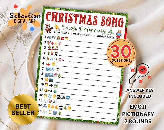 The Emoji Game Christmas Edition || Christmas Party Game || Games for ...