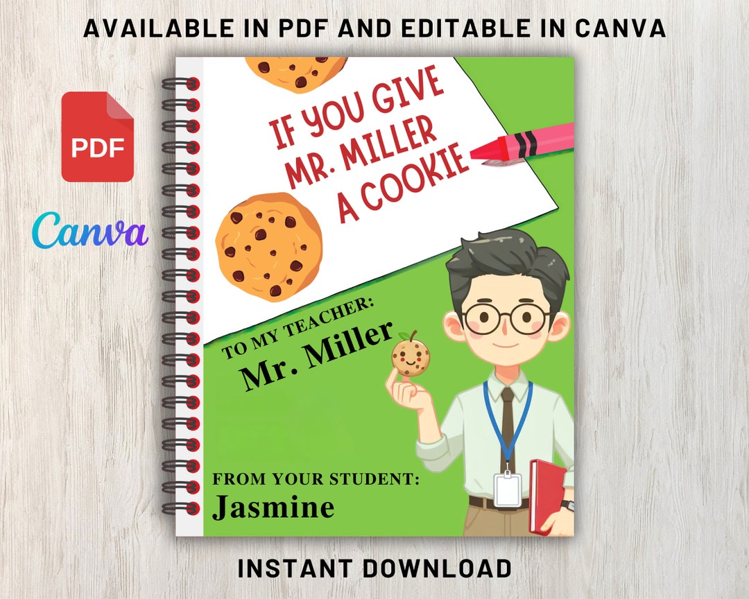 If You Give Your Teacher a Cookie, MADE TO ORDER - Etsy