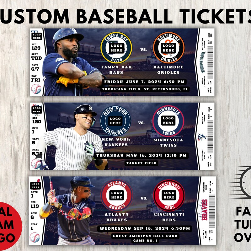 Baseball Ticket - Etsy