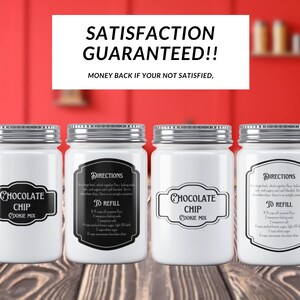 Printable Chocolate Chip Cookie Mix Label, Pantry Label, Kitchen Label ...