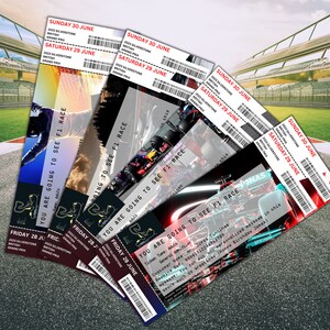 Editable Racing Gift Voucher, Car Racing Keepsake Ticket, Racing ...