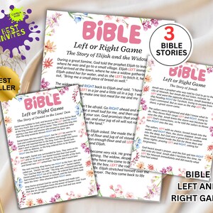 Bible Games, Left or Right Bible Game, Womens Ministry Games, Bible ...