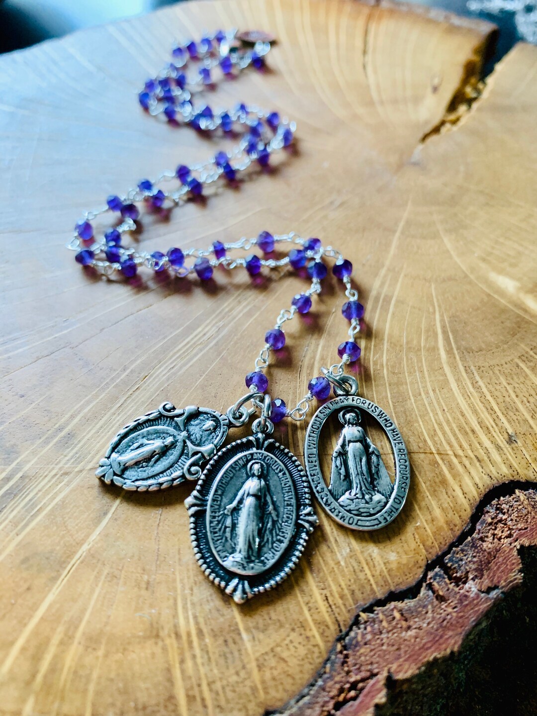 Religious Medals, Religious Necklace, Prayer Necklace - Etsy