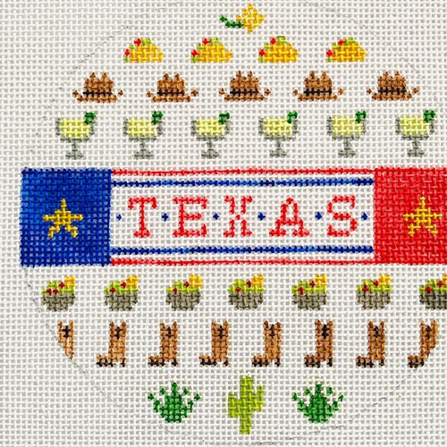 Lemons on Blue & White Tile Hand Painted Needlepoint Canvas - Etsy