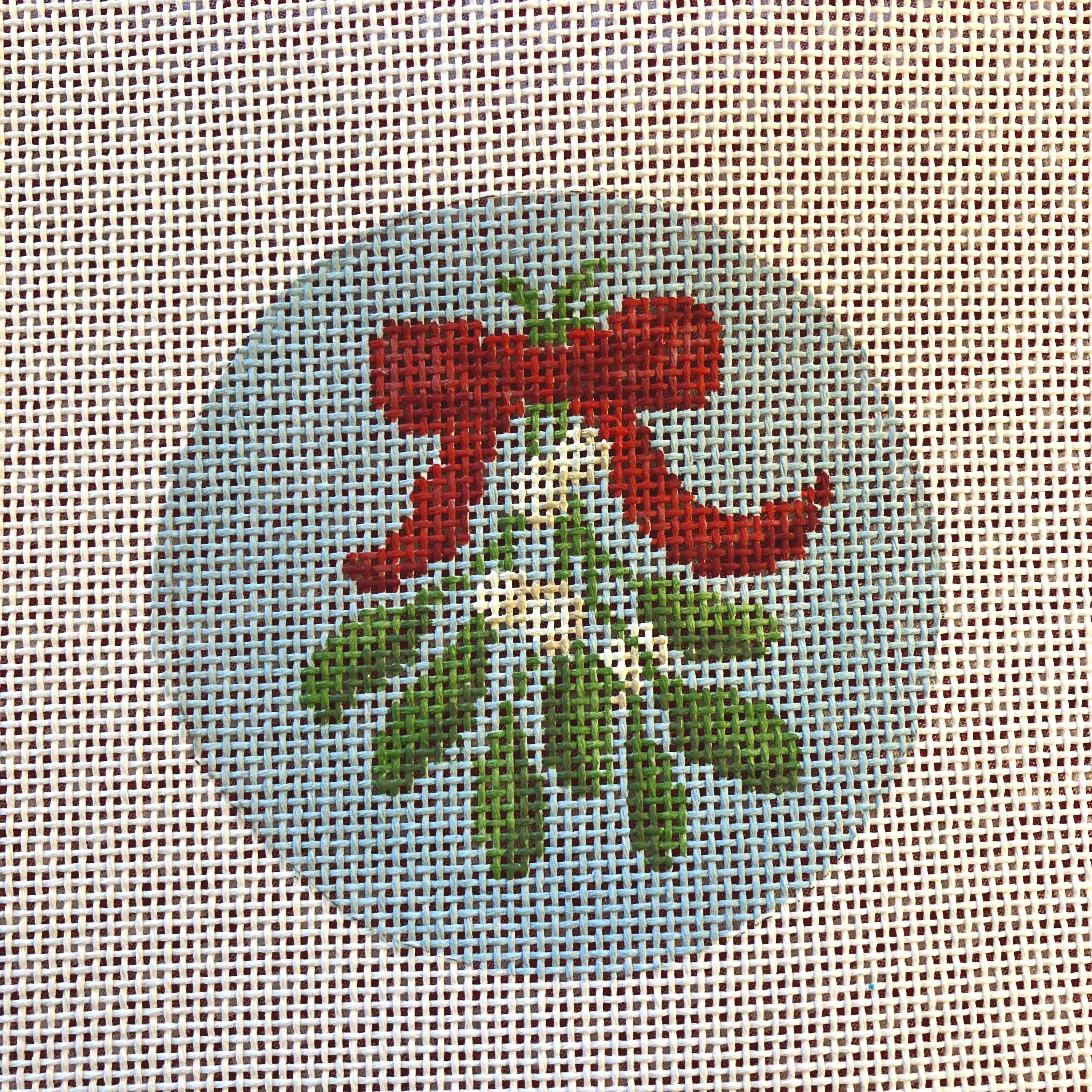 Mistletoe - Hand Painted Needlepoint Canvas - Etsy