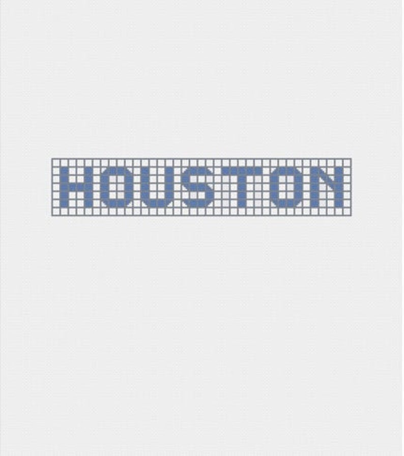 Houston Blue Tile Hand Painted Needlepoint Canvas - Etsy