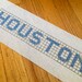 Houston Blue Tile Hand Painted Needlepoint Canvas - Etsy