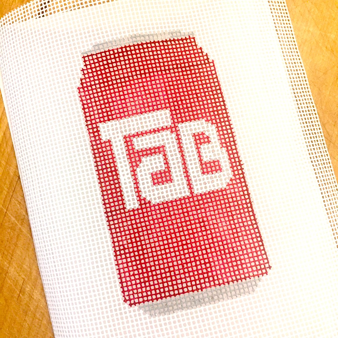 Tab Soda - Hand Painted Needlepoint Canvas - Etsy