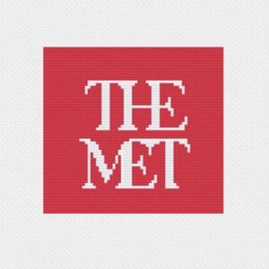 NYC Met Museum Logo - Needlepoint Canvas - Etsy