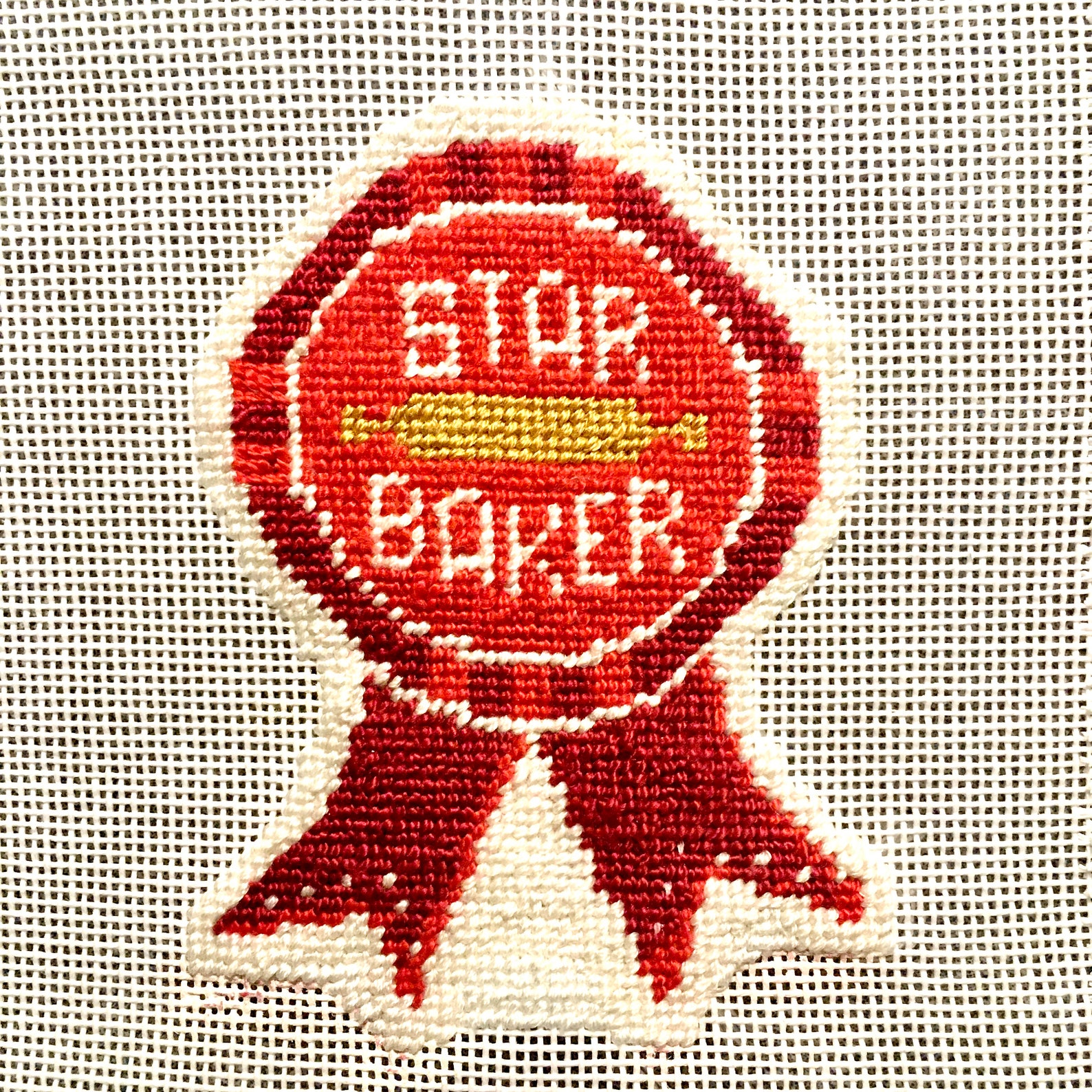 Star Baker Winners Badge Handpainted Needlepoint Canvas | Etsy