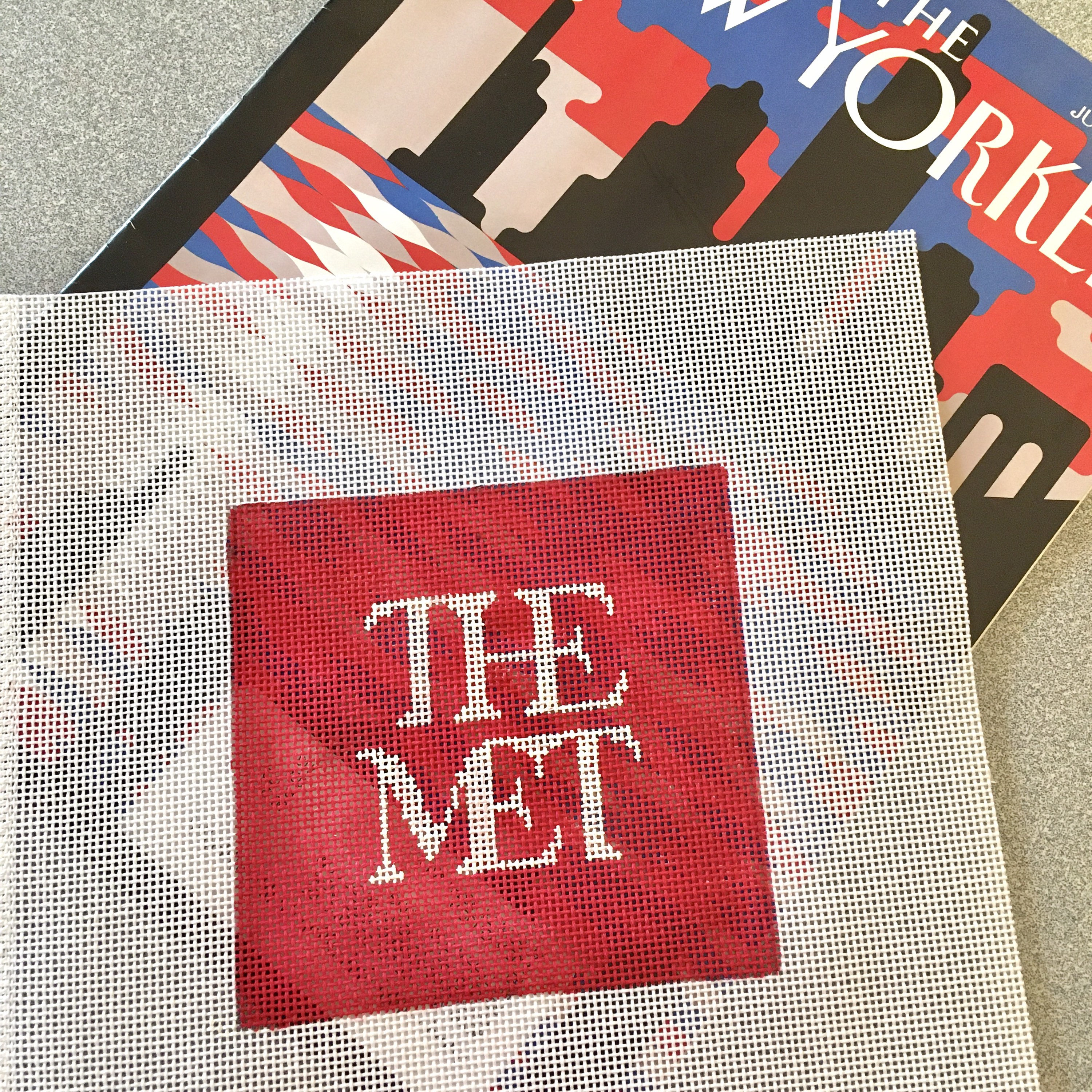 NYC Met Museum Logo - Needlepoint Canvas - Etsy