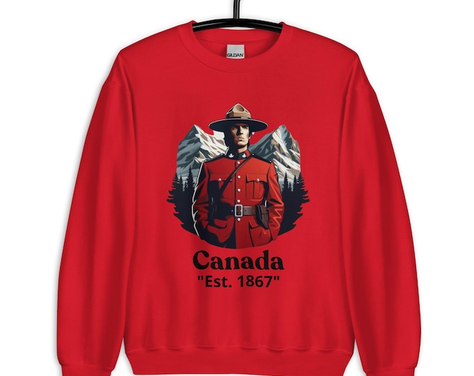 Black Maple Leaf Cozy & Stylish Canadian-inspired Unisex Crew Neck ...