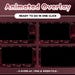 Red Flower Animated Stream Pack Twitch Bundle, Red Black Stream Overlay ...
