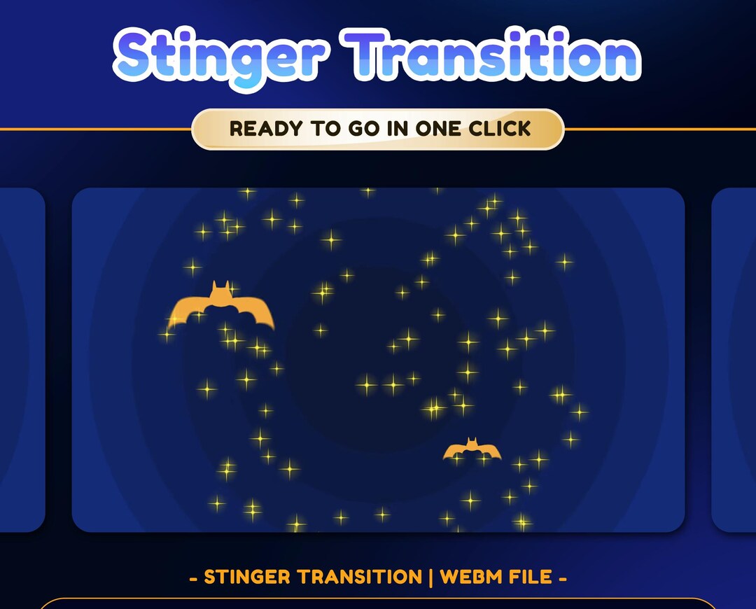 Creepy Midnight Animated Stinger Transition for Twitch,youtube ...