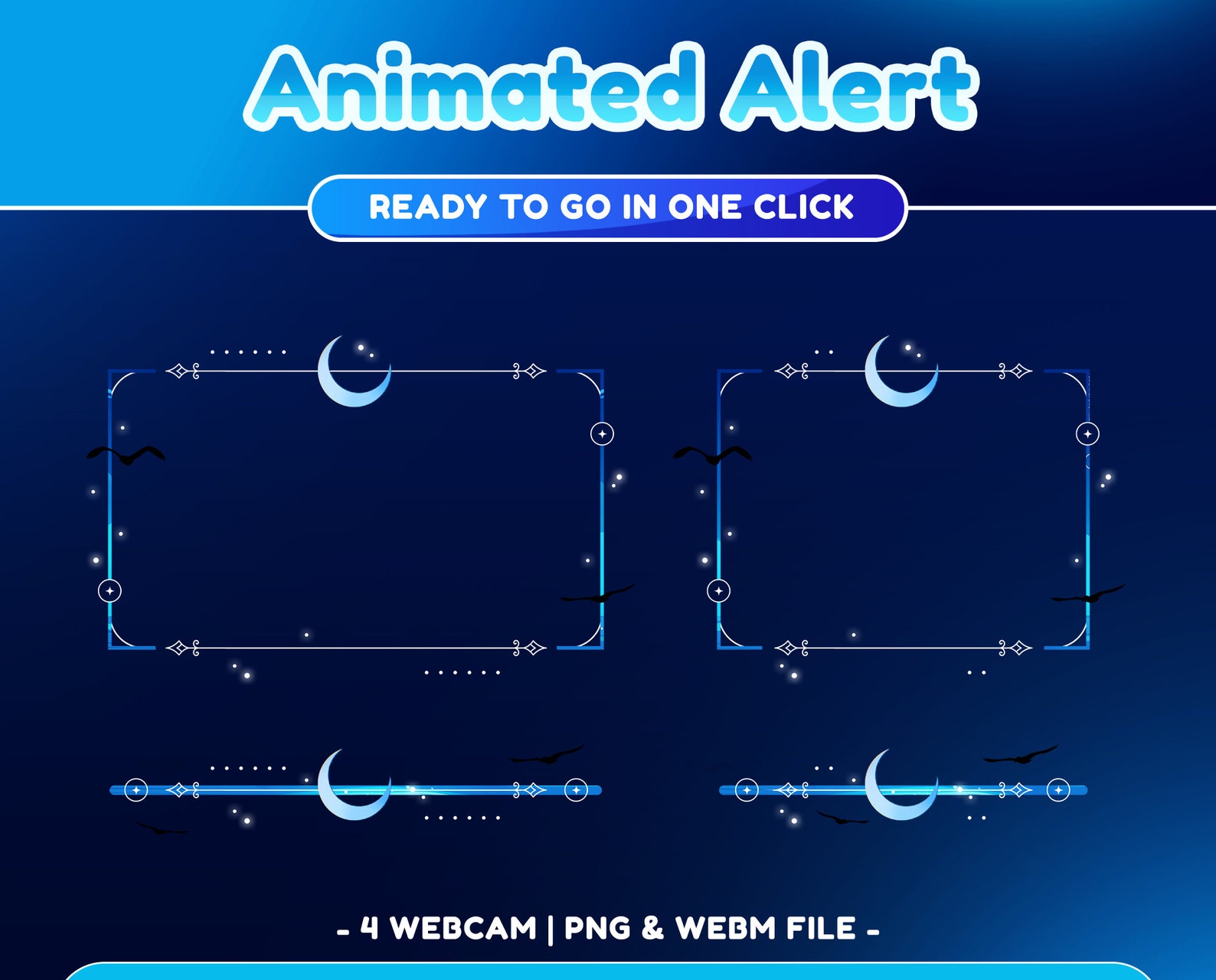 Night of the Ocean Animated Stream Pack for Twitch, Youtube, Twitch ...