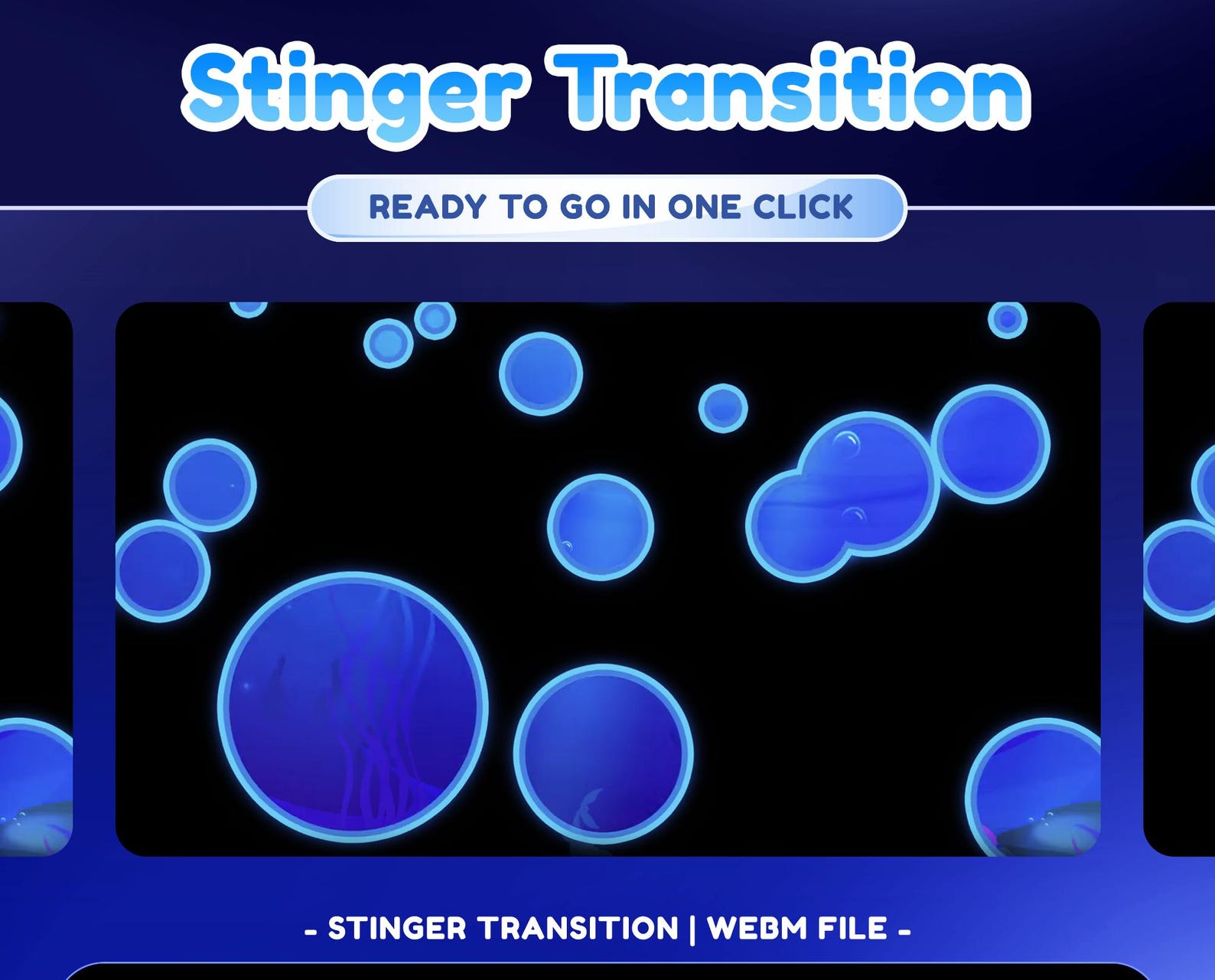 Deep Blue Ocean Animated Stinger Transition for Twitch, Youtube ...