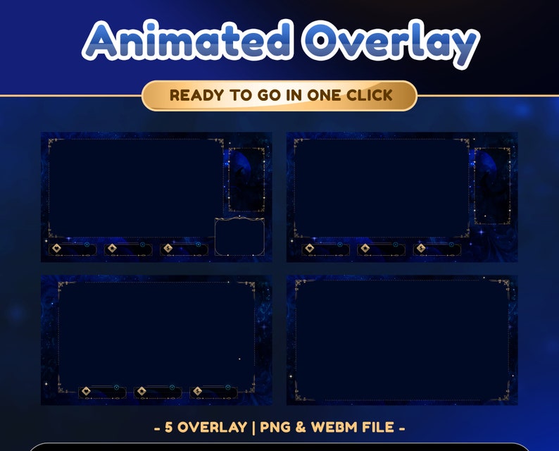 Mystical Luxury Animated Stream Overlay for Twitch, Youtube | Elegant ...