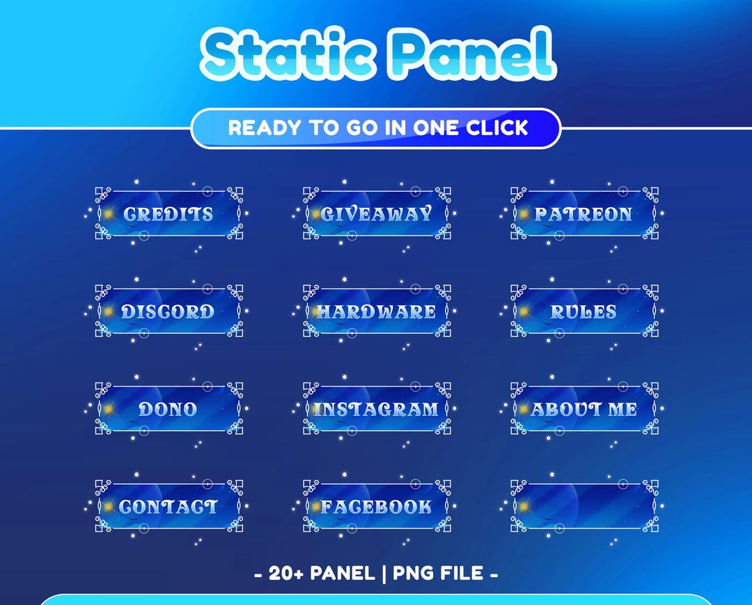 Galatic Dream Static Stream Panel for Twitch,youtube, Pastel Galaxy Twitch Panels, Nebula Twitch ...