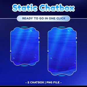 Deep Blue Ocean Animated Stream Pack for Twitch, Youtube, Blue Twitch ...