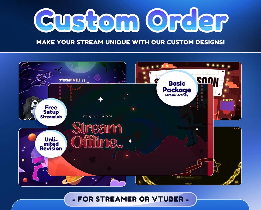 Basic Custom Order | Custom Pack | Stream Overlay Package | Custom ...
