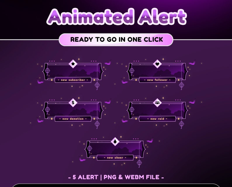 Shadowland Sanctuary Animated Stream Pack for Twitch, Youtube | Haunted ...