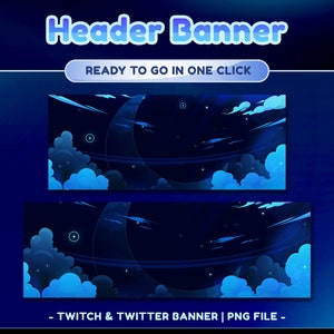Lunar Serenity Animated Stream Pack for Twitch,youtube | Galaxy Theme ...
