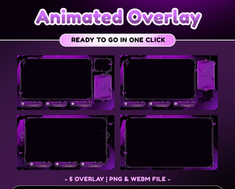 Shadowland Sanctuary Animated Stream Pack for Twitch, Youtube | Haunted ...