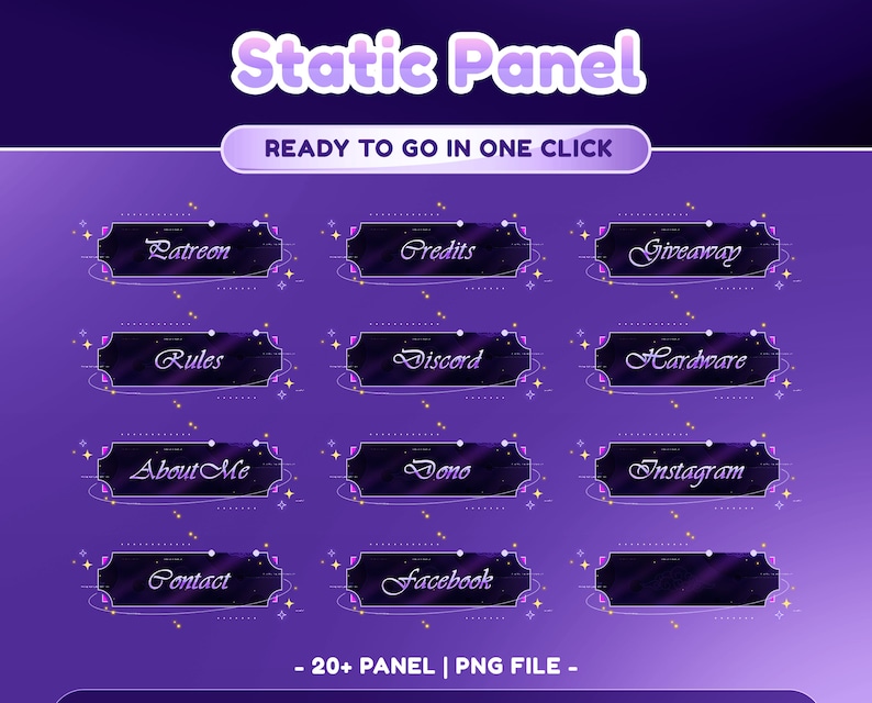 Celestial Haze Animated Stream Pack for Twitch,youtube | Galaxy Theme ...