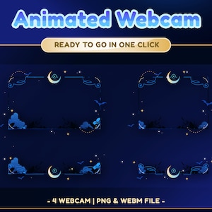 Moonbeam Garden Animated Stream Pack for Twitch, Youtube, Halloween Twitch Overlay, Horror Theme ...