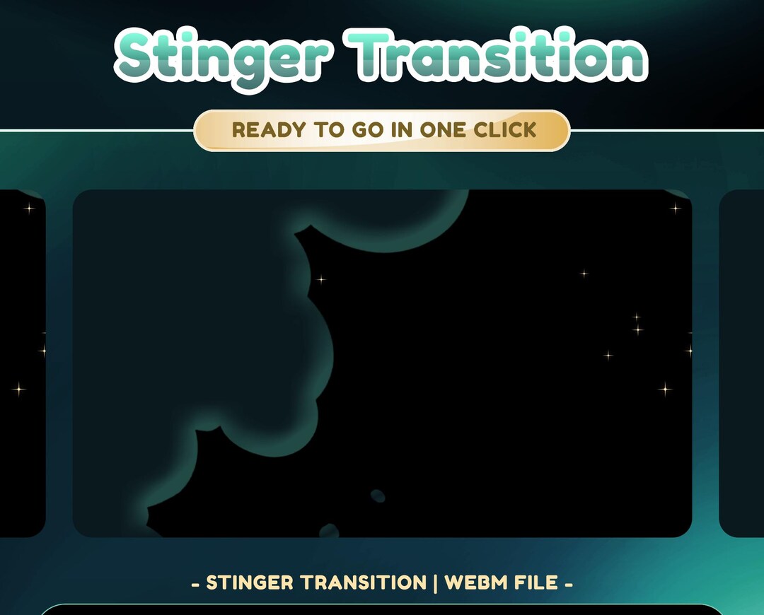 Nature Midnight Animated Stinger Transition for Twitch, Youtube, Dark ...