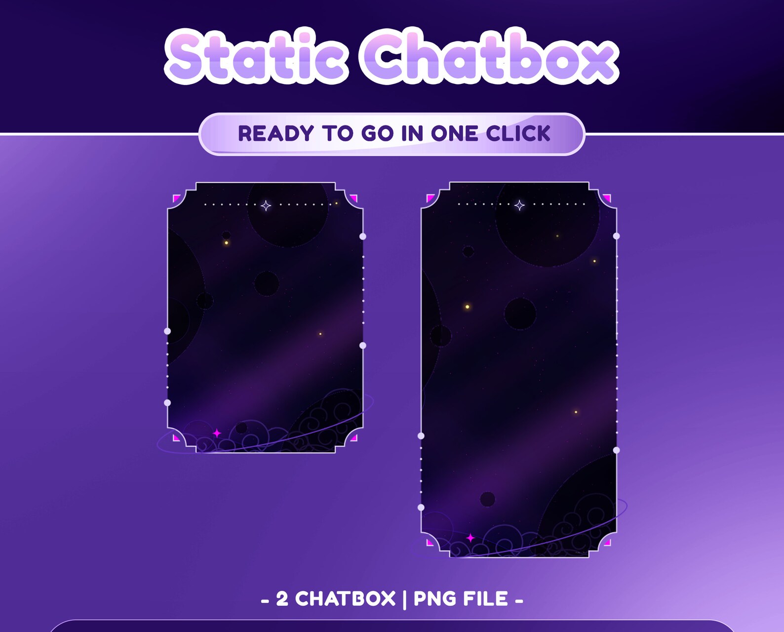 Celestial Haze Animated Stream Pack for Twitch,youtube | Galaxy Theme ...