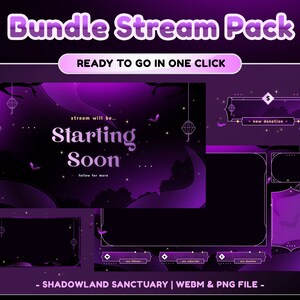 Shadowland Sanctuary Animated Stream Pack for Twitch, Youtube | Haunted ...