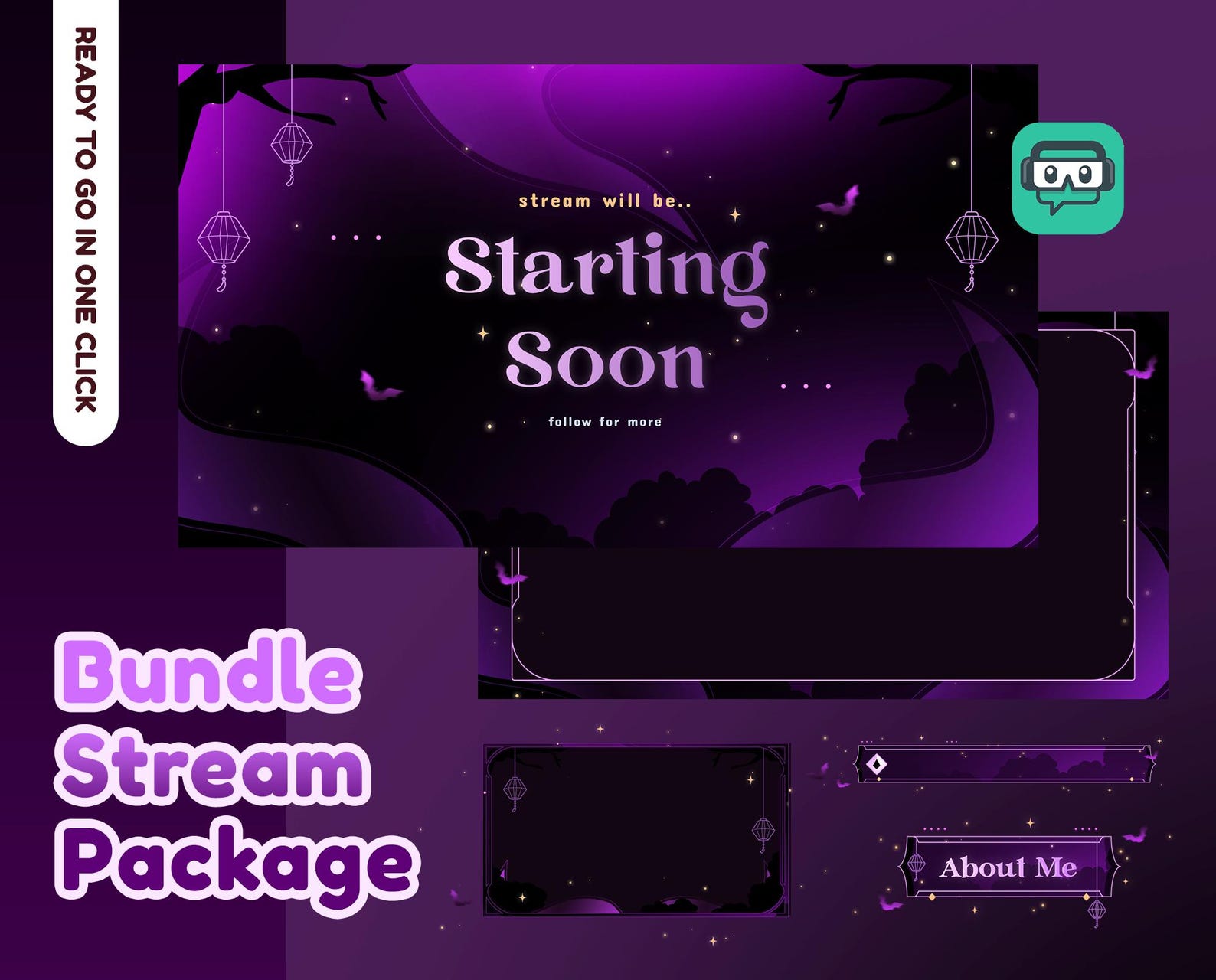 Shadowland Sanctuary Animated Stream Pack for Twitch, Youtube | Haunted ...