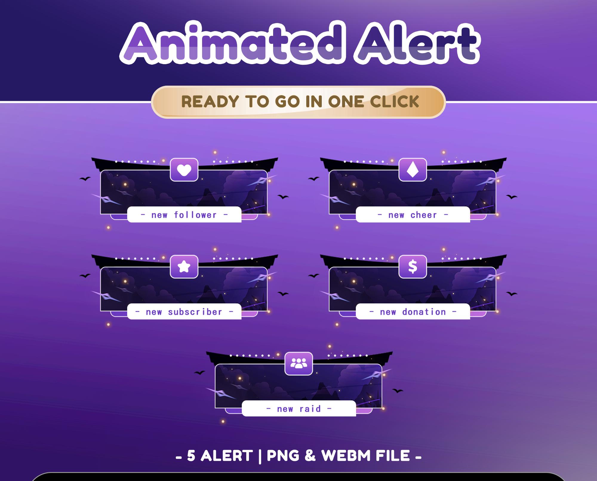 Japan Night View Animated Stream Pack for Twitch, Youtube, Japan Theme ...