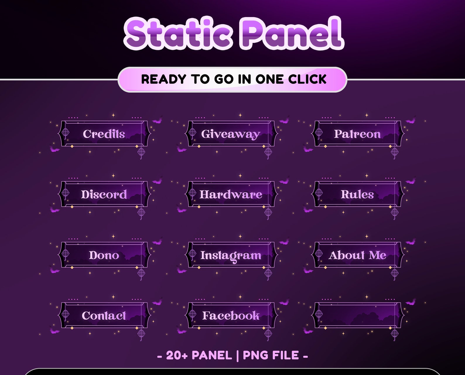 Shadowland Sanctuary Animated Stream Pack for Twitch, Youtube | Haunted ...