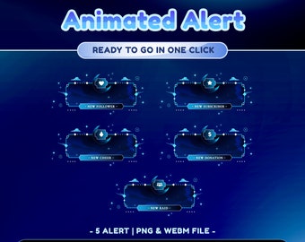 Night Skylight Animated Stream Screen Galaxy Theme Vtuber Overlay Panel ...