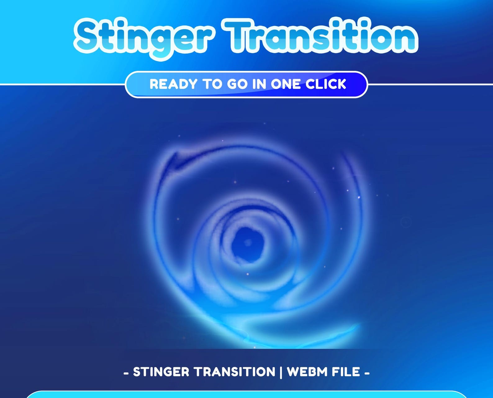 Galatic Dream Animated Stinger Transition for Twitch, Youtube, Stream Stinger Transition Blue ...