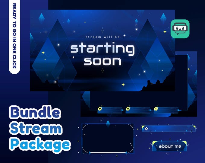 Crystal Glow - Twitch Overlay - Animated Alerts - Animated Screens ...