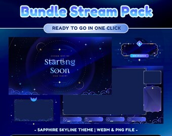 Cosmic Symphony Animated Stream Pack for Twitch, Youtube Galaxy Theme ...
