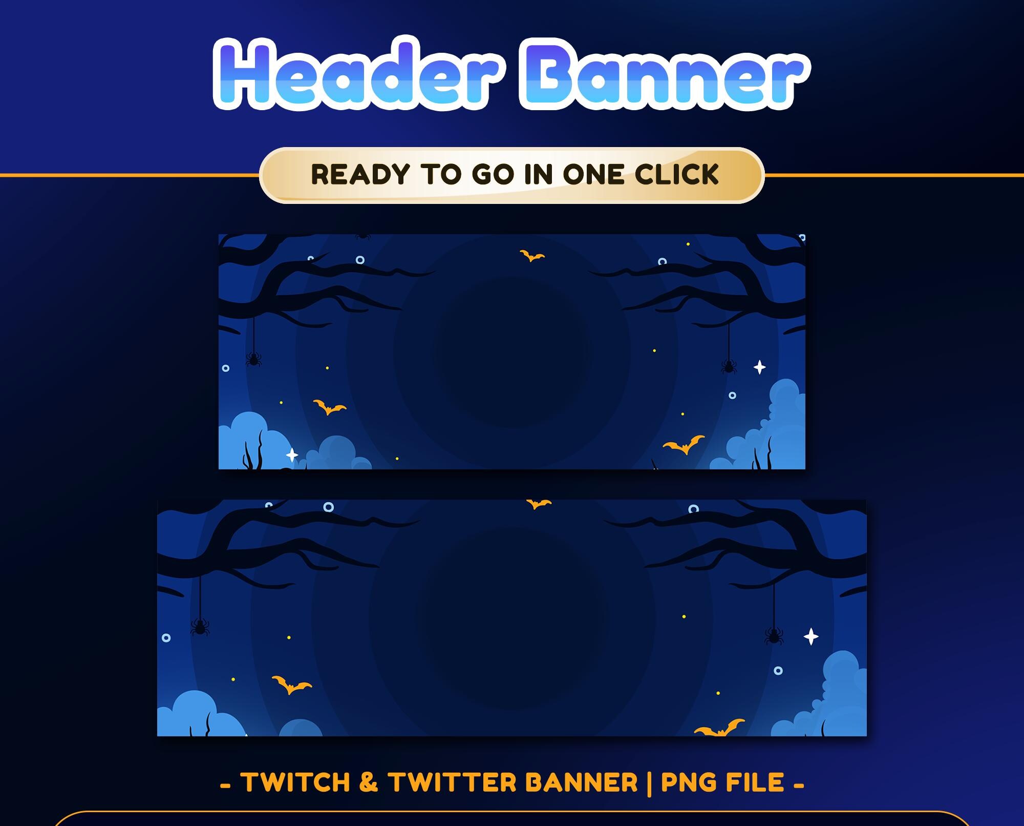 Creepy Midnight Animated Stream Pack for Twitch, Youtube, Halloween ...
