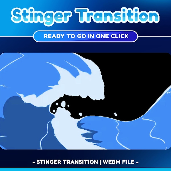 Night of the Ocean Animated Stream Screen for Twitch, Youtube, Blue ...