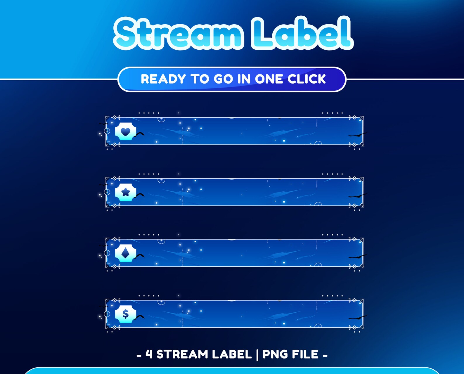 Night of the Ocean Animated Stream Pack for Twitch, Youtube, Twitch ...