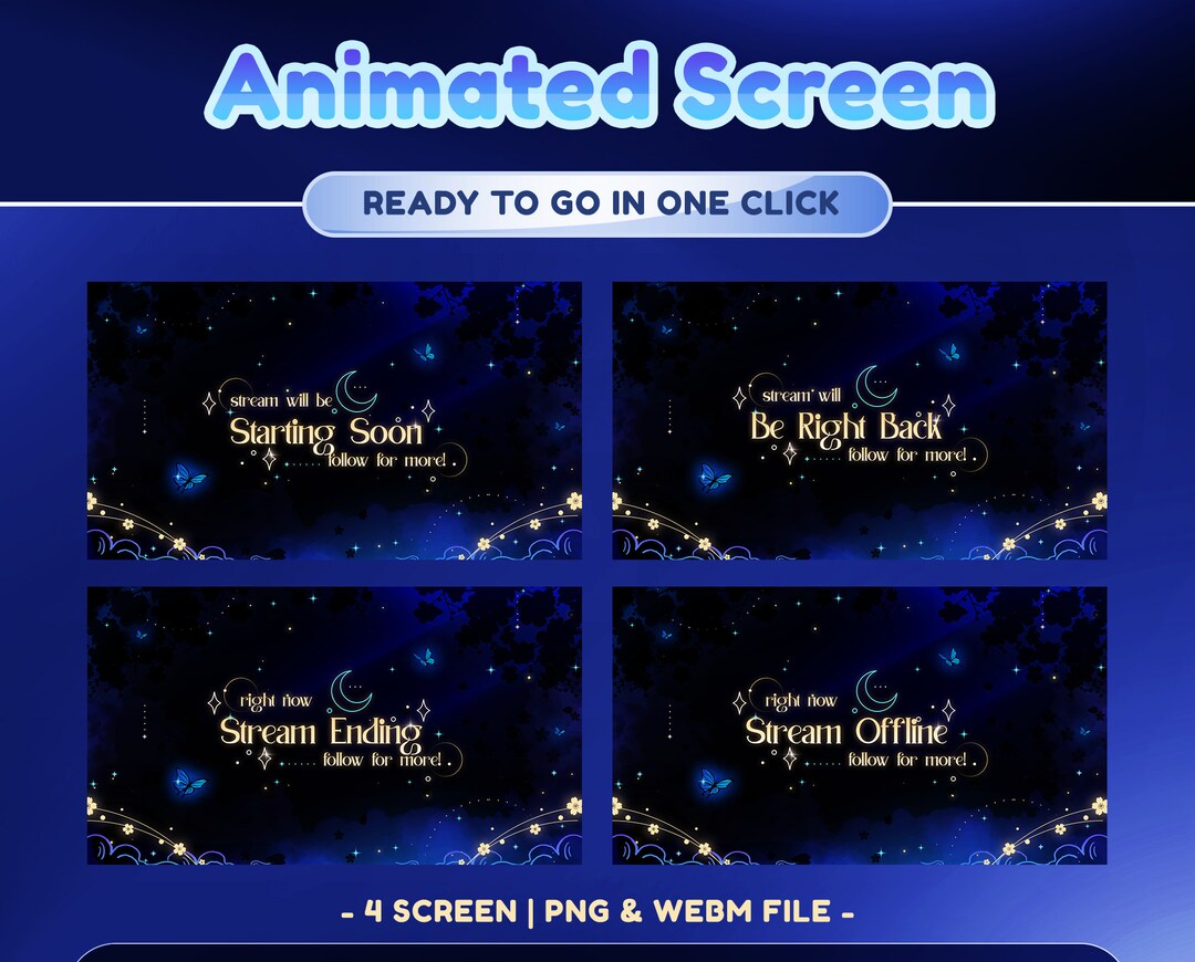 Heavenly Horizon Animated Stream Screen for Twitch, Youtube | Celestial ...
