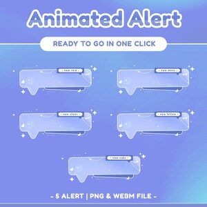 Butterflybloom Animated Stream Alert for Twitch,youtube | Kawaii Theme ...