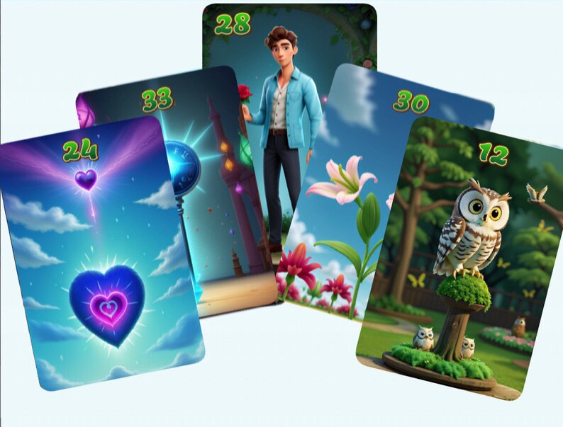 Oracle Cards Deck Unique Lenormand Oracle Cards Art Unique Oracle Deck ...