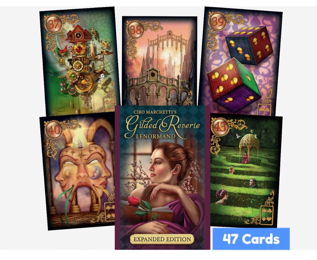 Gilded Reverie Lenormand Lenormand Oracle Deck 47 Cards Oracle Deck ...