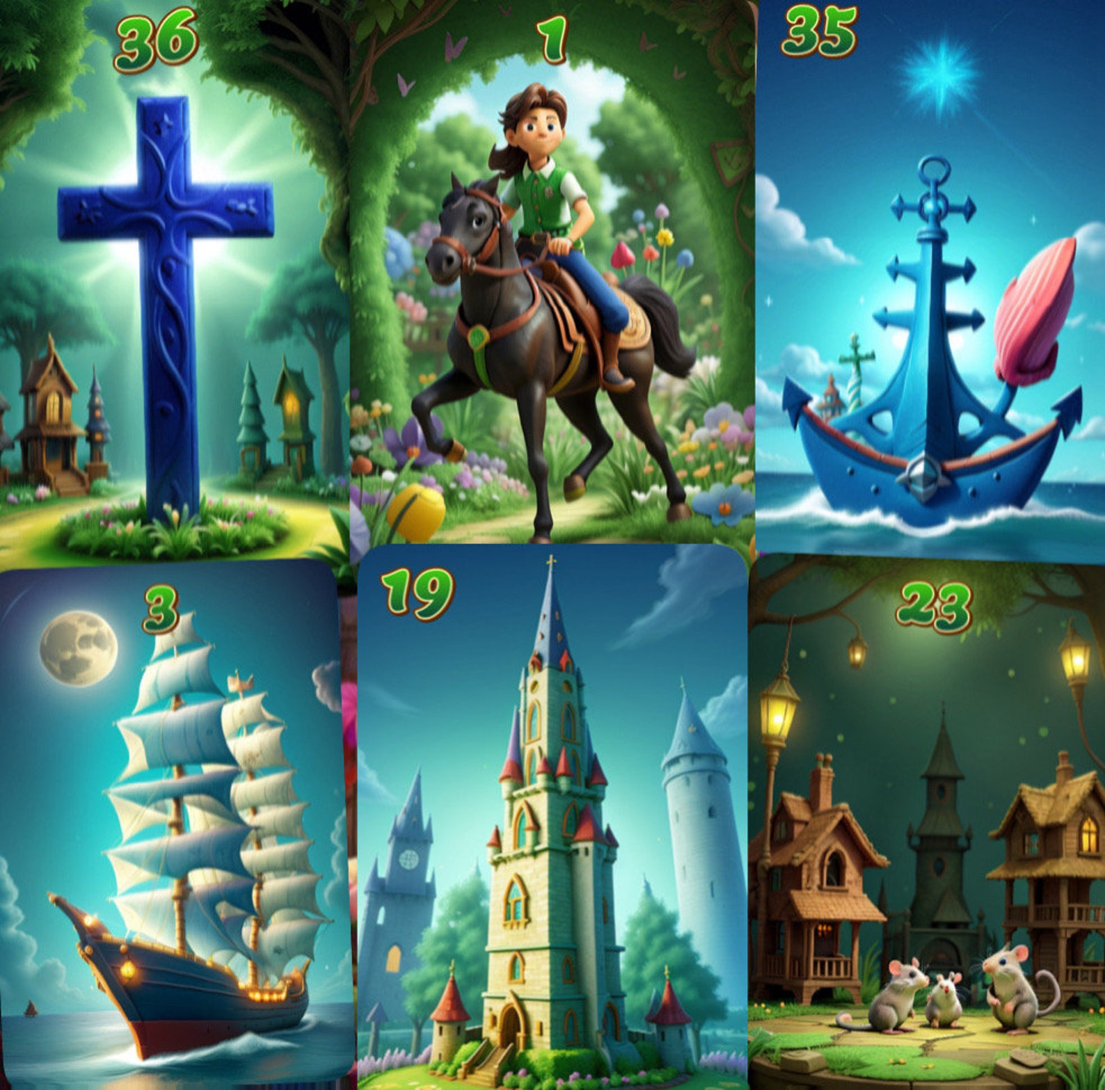 Oracle Cards Deck Unique Lenormand Oracle Cards Art Unique Oracle Deck ...